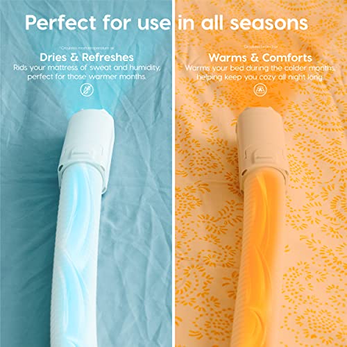 IRIS USA Portable Blanket Warmer for Warming Bed and Couch, with Shoe Dryer Attachment, Advanced-White