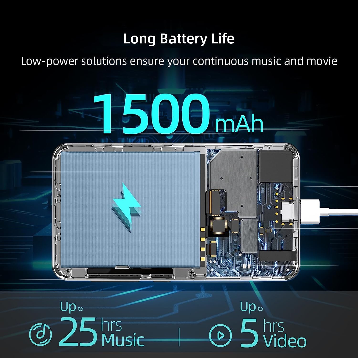 innioasis 16GB MP3 Player with Bluetooth and WiFi, Spotify, Pandora, Amazon Music, Audible, 4" Touch Screen Android Streaming MP3 MP4 Player (Silver)