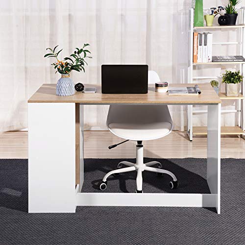 Homy Casa PC Latop Study Table Workstation Home Office Wood computer desk
