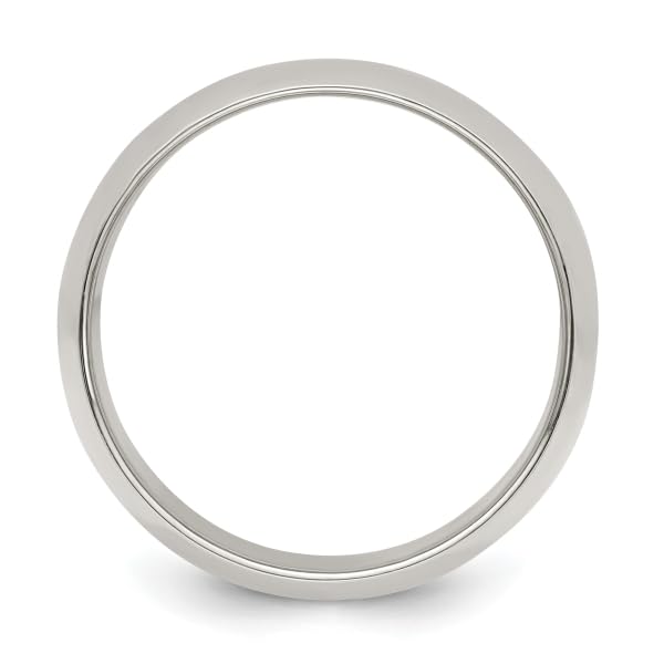 IceCarats 925 Sterling Silver 10mm Half Round Plain Classic Wedding Band Ring Size 13.5
