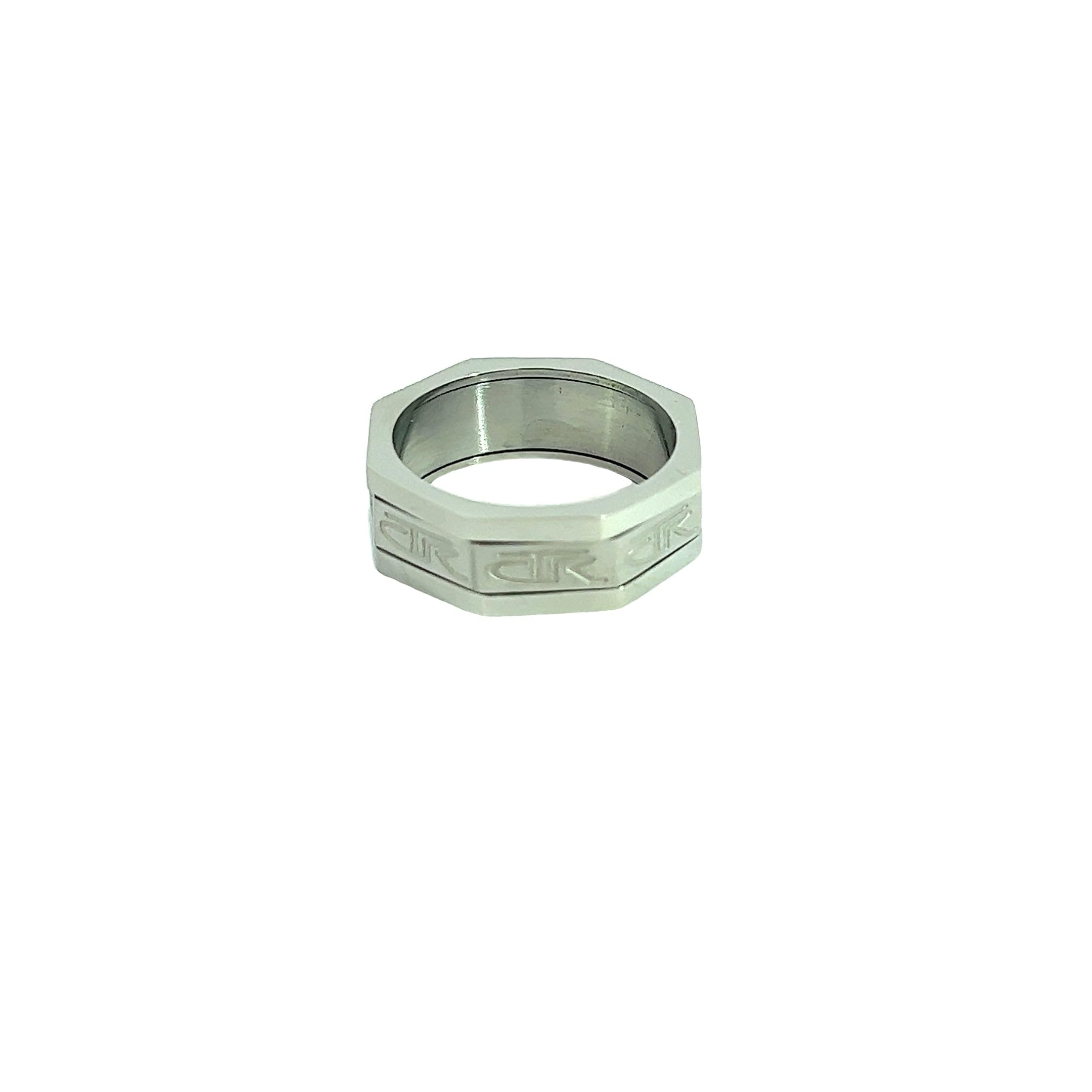J110 Size 9.5 Choose the Right Ring Edge Spinner Stainless Steel Ring Mormon One Moment In Time LDS CTR