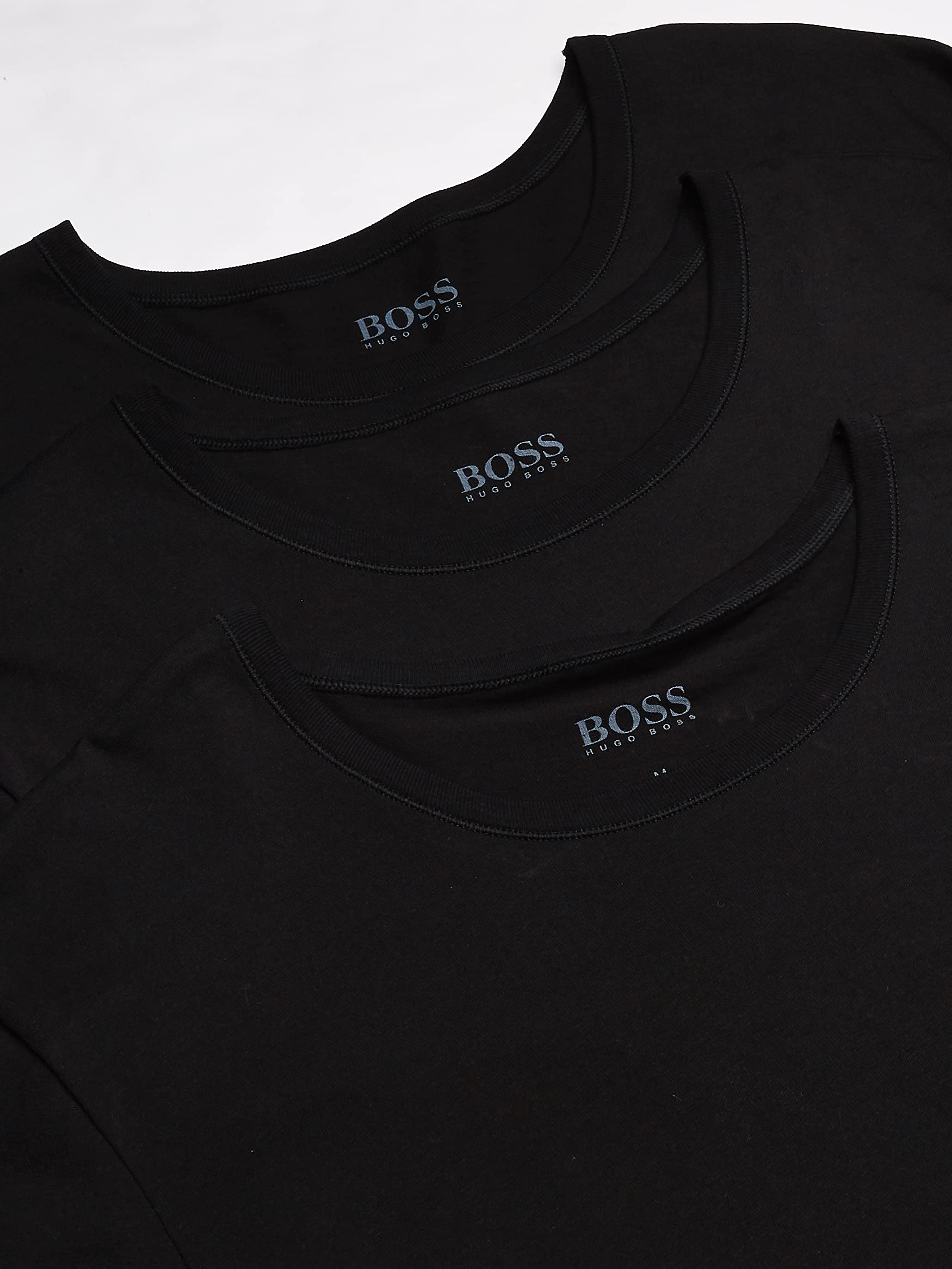 HUGO Boss Boss Men's T-shirt Rn 3p Us Co 10145963 01, black, Large