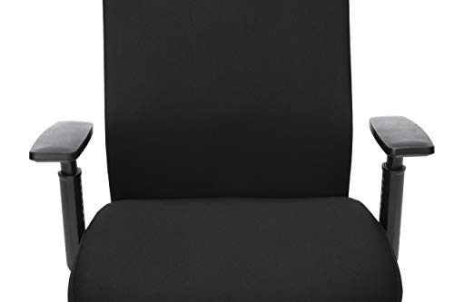 HON Basyx Biometryx Commercial-Grade Fabric Upholstered Task Chair, Black