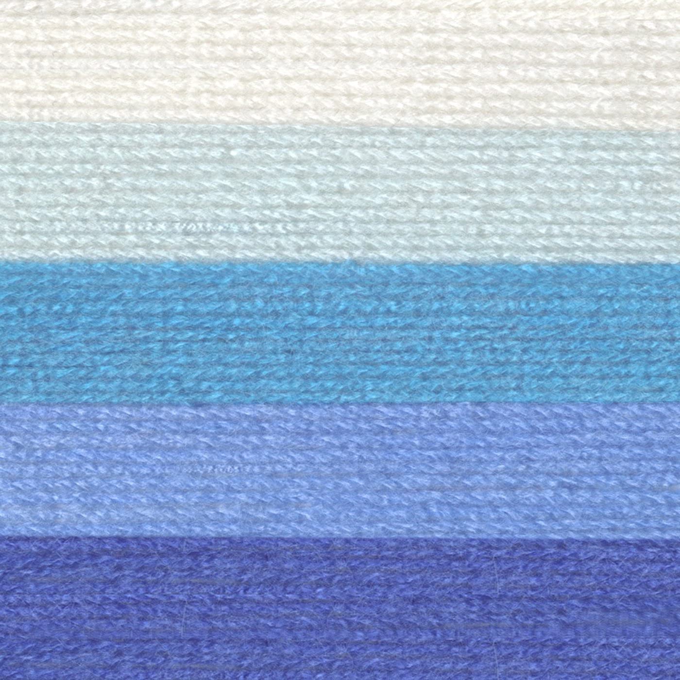 Lion Brand Ice Cream Yarn - 3 Pack with Pattern Cards in Color (Blue Moon)