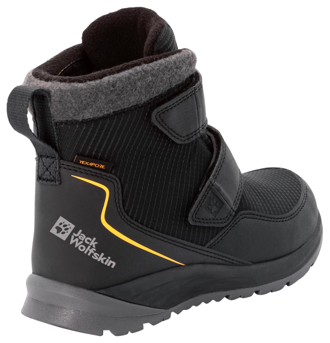 Jack Wolfskin Polar Bear Texapore Mid Vc K Hiking Boot, Phantom/Blue, 9 US Unisex Big Kid