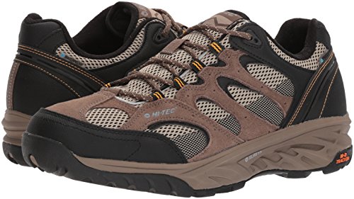 Hi-Tec Men's V-LITE Wild-FIRE Low I Waterproof Hiking Shoe, Taupe/Dune/core Gold, 12 Medium US