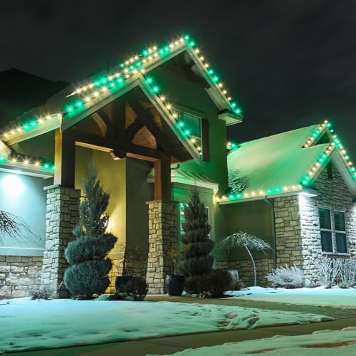 HLO Lighting Set of 25 Yellow C9 Christmas Lights | Faceted C9 LED Christmas Light Bulbs for Indoor & Outdoor Use | Durable C9 LED Lights | Replacement C9 Bulbs