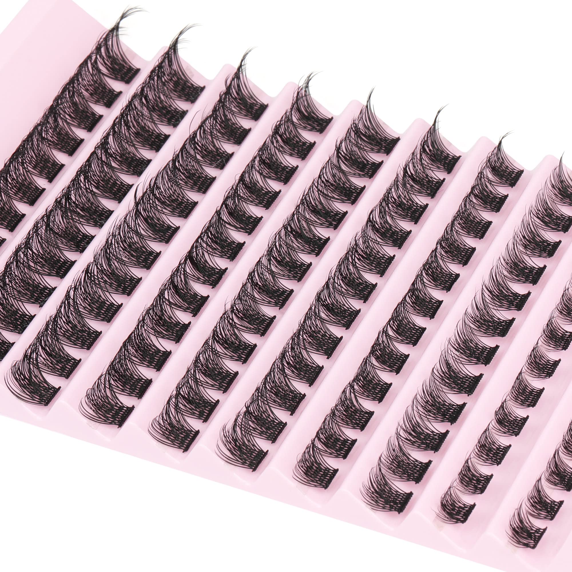 Lash Clusters Natural Wispy Cluster Lashes 8-16mm Wispy Individual Lashes Extensions Natural Look Lashes D Curl Fluffy Cluster Lashes DIY Eyelash Extension by Focipeysa