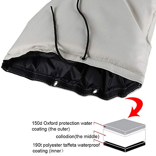 Insulated Pouch, ETSAMOR 17 x 21 Inches Backflow Preventer Insulation Pouch Cover for Winter Pipe Freeze Protection, Controller and Water Sprinkler Valve Box ( Pale Khaki )