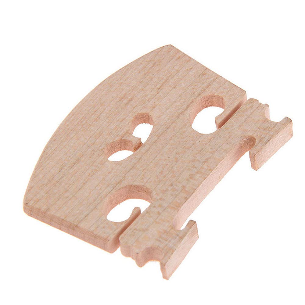 Jiayouy 12 pcs Fitted Violin Maple Bridge for 4/4 3/4 1/2 1/4 1/8 1/16 Violin Replacements Parts