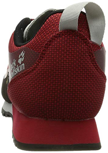 Jack Wolfskin Men's Scrambler 2 Texapore Low Hiking Shoe Boot, Black/red, 12