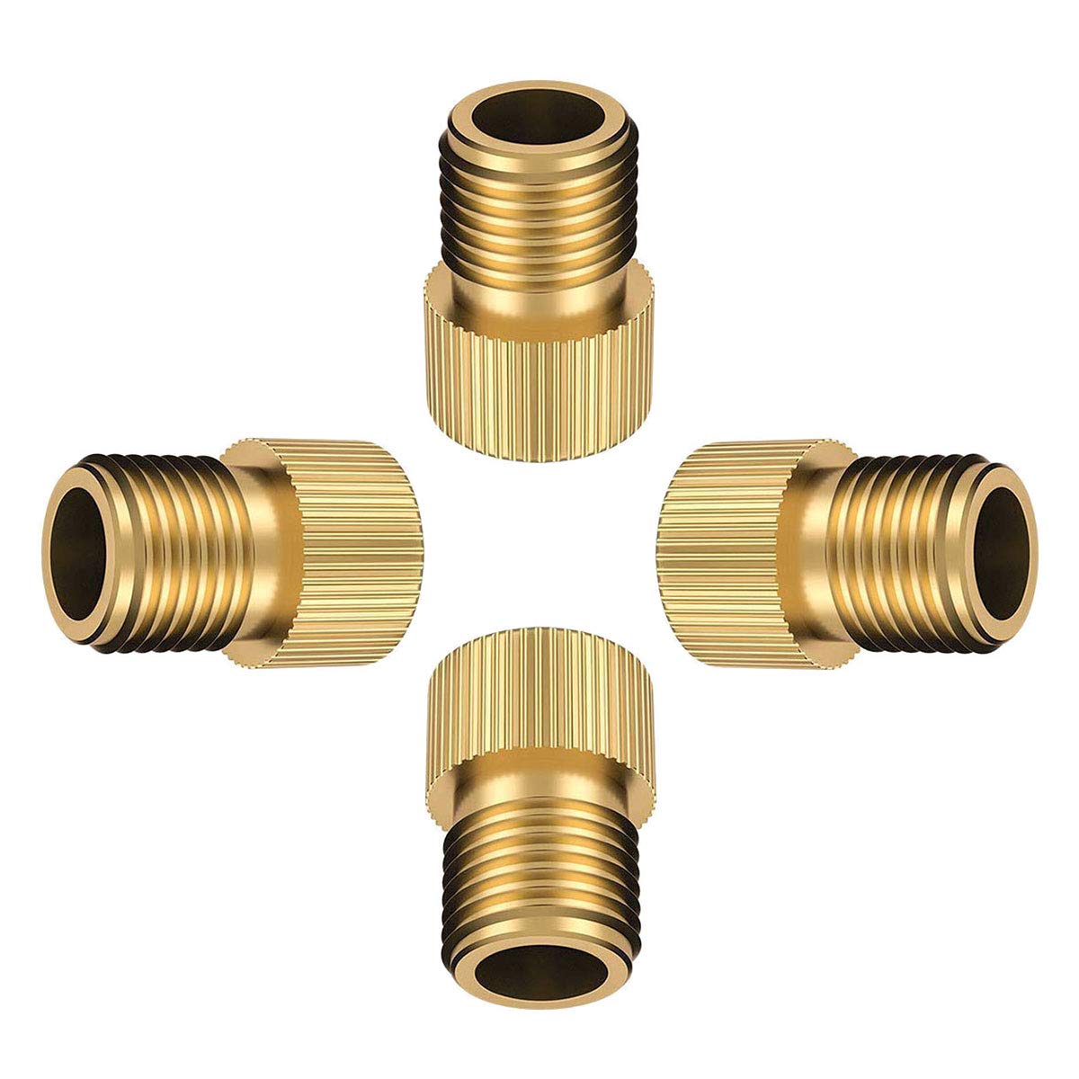 JieGuanG 4Pcs Brass Presta to Schrader Bike Valve Adaptor Adapter Converter