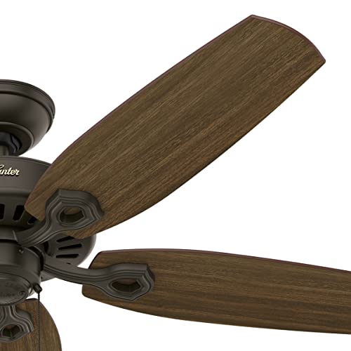 Hunter Fan Company Fan Builder Elite Indoor Ceiling Fan with Pull Chain Control, Metal, New Bronze Finish, 52 Inch