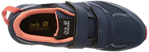 Jack Wolfskin Woodland Texapore Low Vc K Hiking Boot, Dark Blue/Rose, 11 US Unisex Big Kid