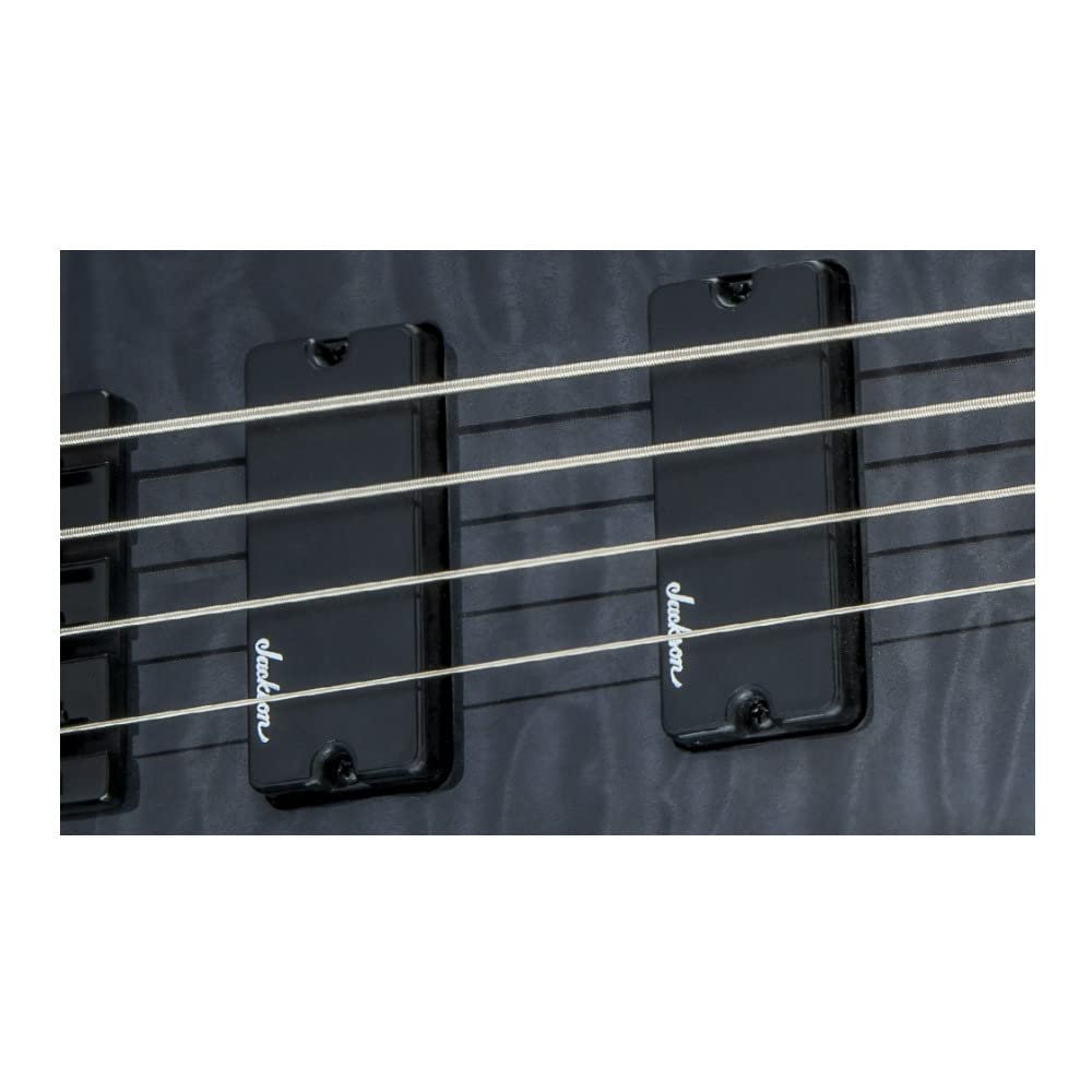 Jackson JS Series Concert Bass JS3Q, Transparent Black Burst, Amaranth Fingerboard