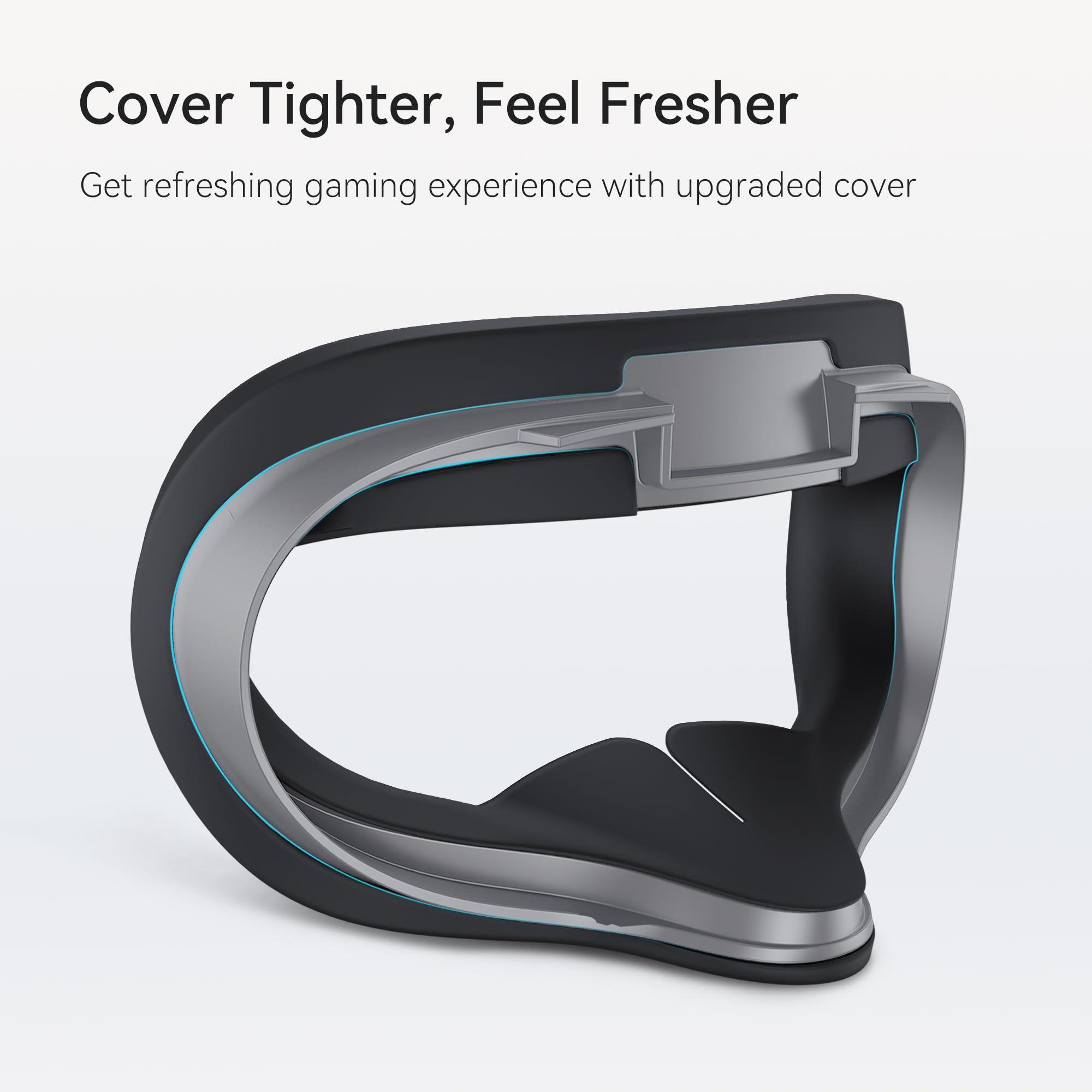 KIWI design VR Accessories Bundle Compatible with Quest 2 Accessories, 3 in 1 Set Controller Grips Cover, Face Cover with Lens Cover VR Shell Cover, VR Accessories Protection