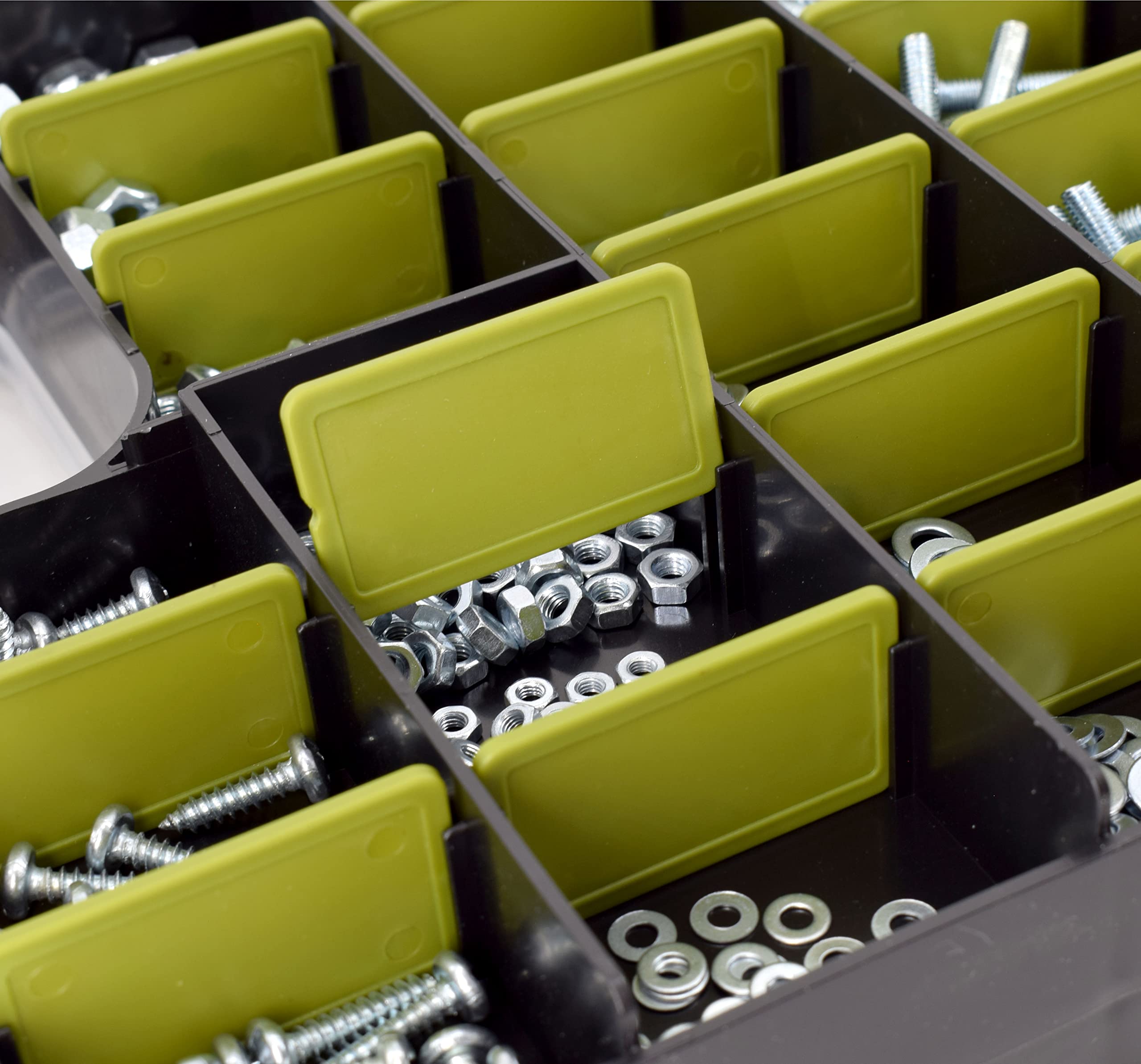 Jackson Palmer 1,700 Piece Hardware Assortment Kit with Screws, Nuts, Bolts & Washers (3 Trays)