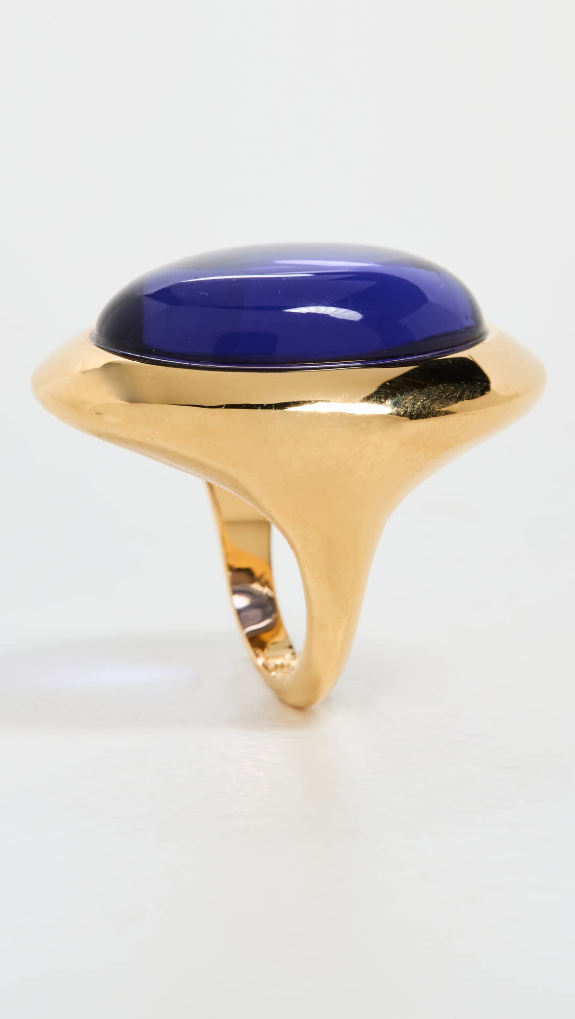 Lele Sadoughi Women's Bezel Jewel Cocktail Ring, Byzantium, Purple, One Size