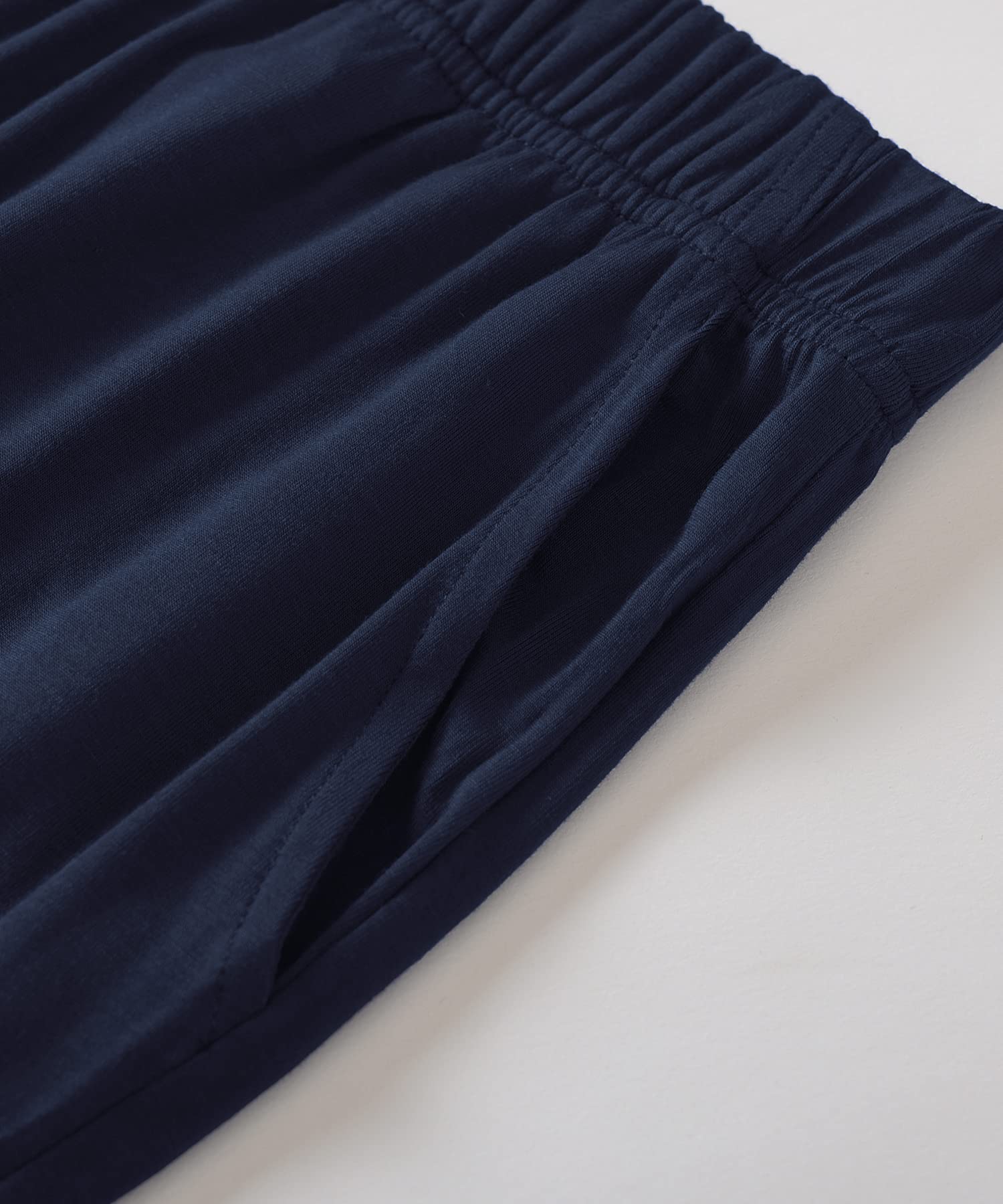 Latuza Women's Viscose Long Sleeves Top Jogger Pants Pajamas Set L Navy