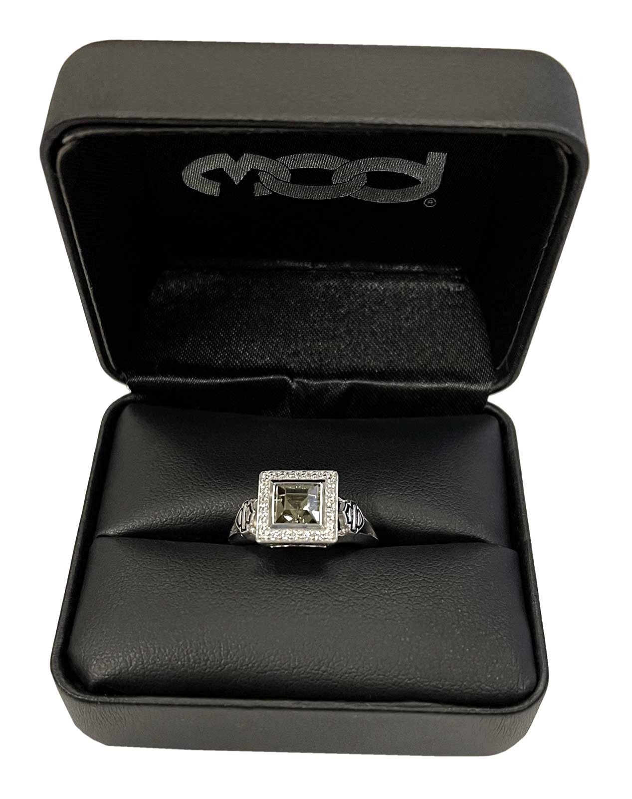 Harley-Davidson Women's Ring, Black Ice Crystal Outline Bling Ring HDR0362 (6)