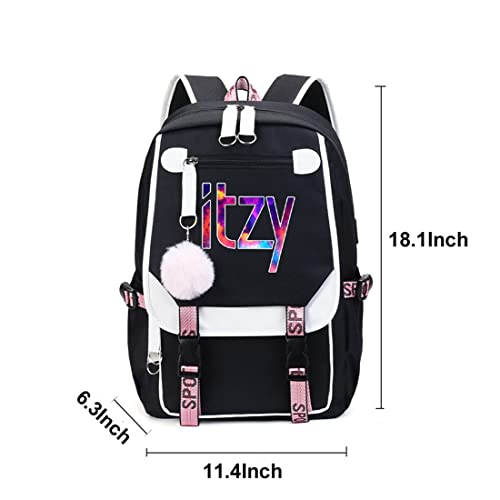 YX&ST Kpop ITZY Backpack Merchandise, ITZY Laptop Backpacks and Casual Backpack
