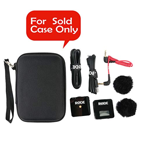 khanka Hard Travel Case Replacement for Rode Wireless GO II/GO 2 Dual Channel Compact Digital Wireless Microphone System (Rode GO)