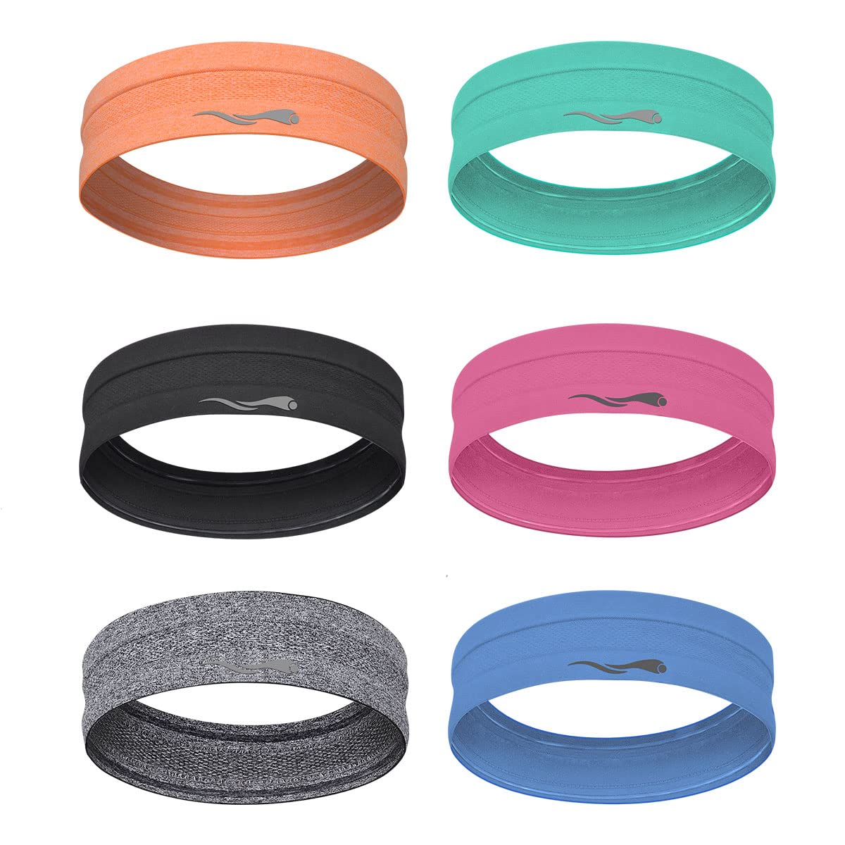 Headbands Sweatbands for Women MenâSuper Absorbent Sports Headband â Nonslip Stretchy Sweat Bands Headbands âSoft Workout Head Bands Hairband Sweatband for Fitness Exercise