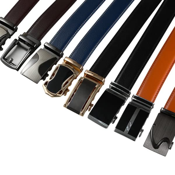 Mad Man AutoMADtic Vegan Leather Belt, Cognac