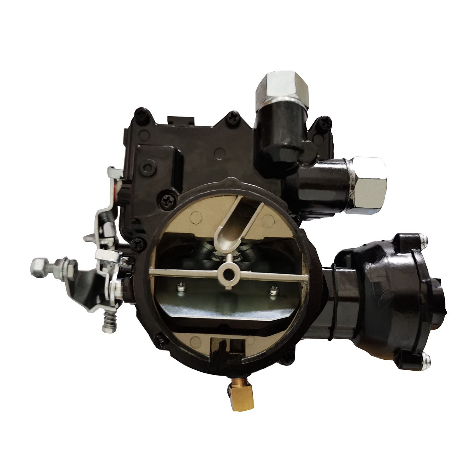 imUfer Marine Carburetor Replacement for Mercruiser 2 Barrel 3.0L 4 CYL with A Long Linkage(Black)