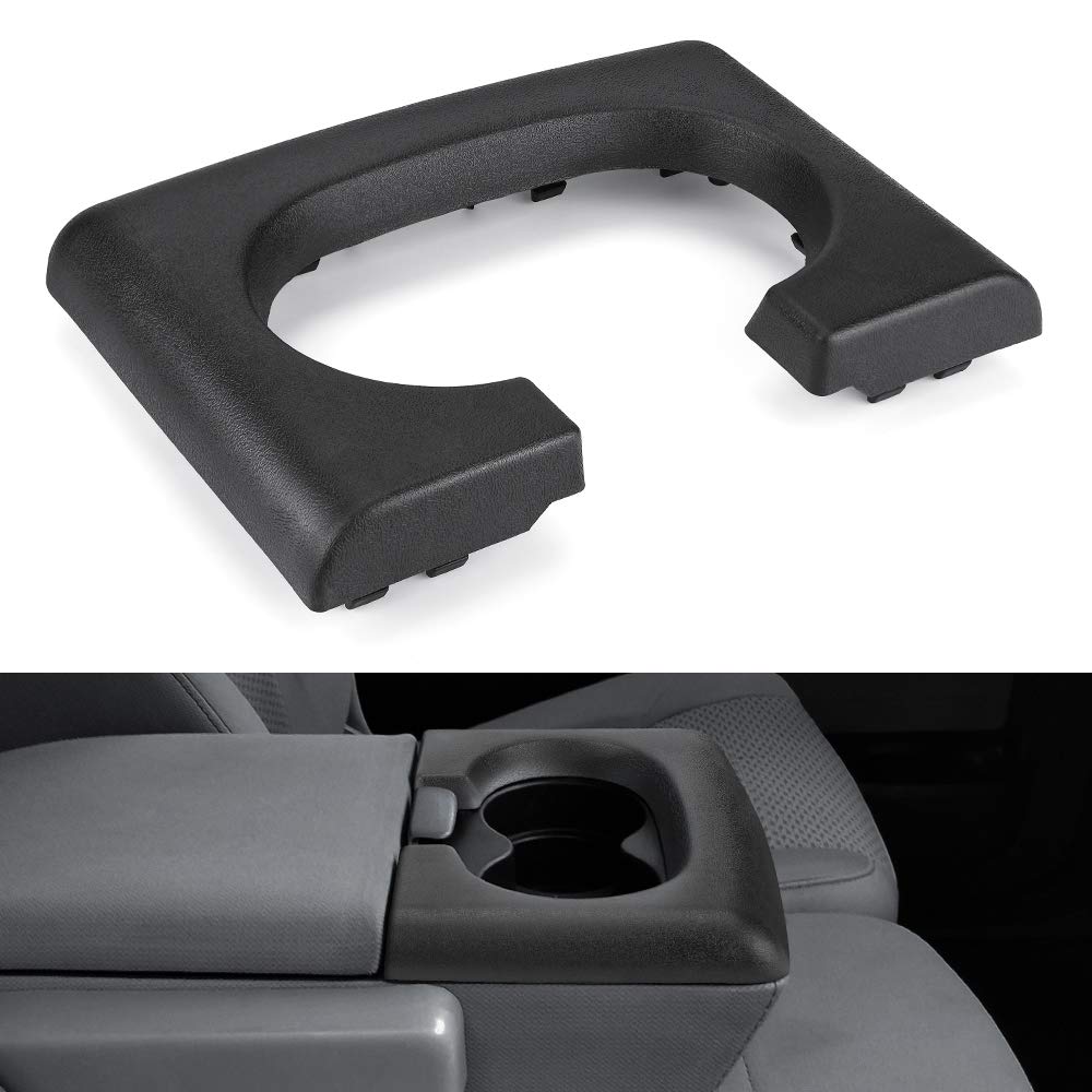 JoyTutus Center Console Cup Holder Replacement Pad Fits F150, Bench Seat Center Console Parts Replacement (Black)