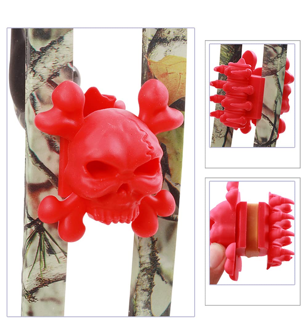 HNZMDY Archery Bow Limbs Stabilizer Bow Vibration Damper Compound Bow Split Limb Silencer Vibration Damper (Red)
