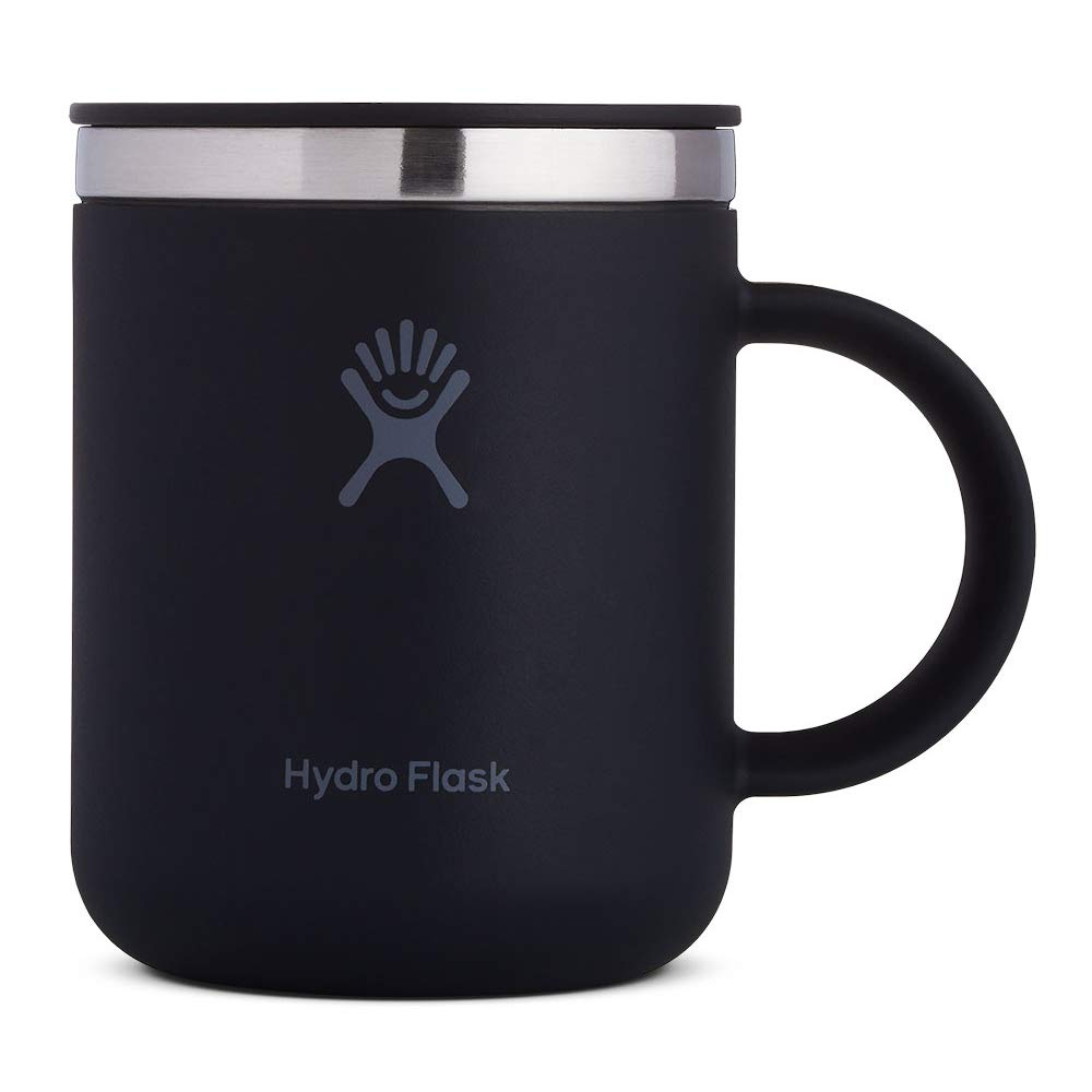 Hydro Flask Skyline Series Coffee Mug - Stainless Steel & Vacuum Insulated - Press-In Lid - 12 oz, Black