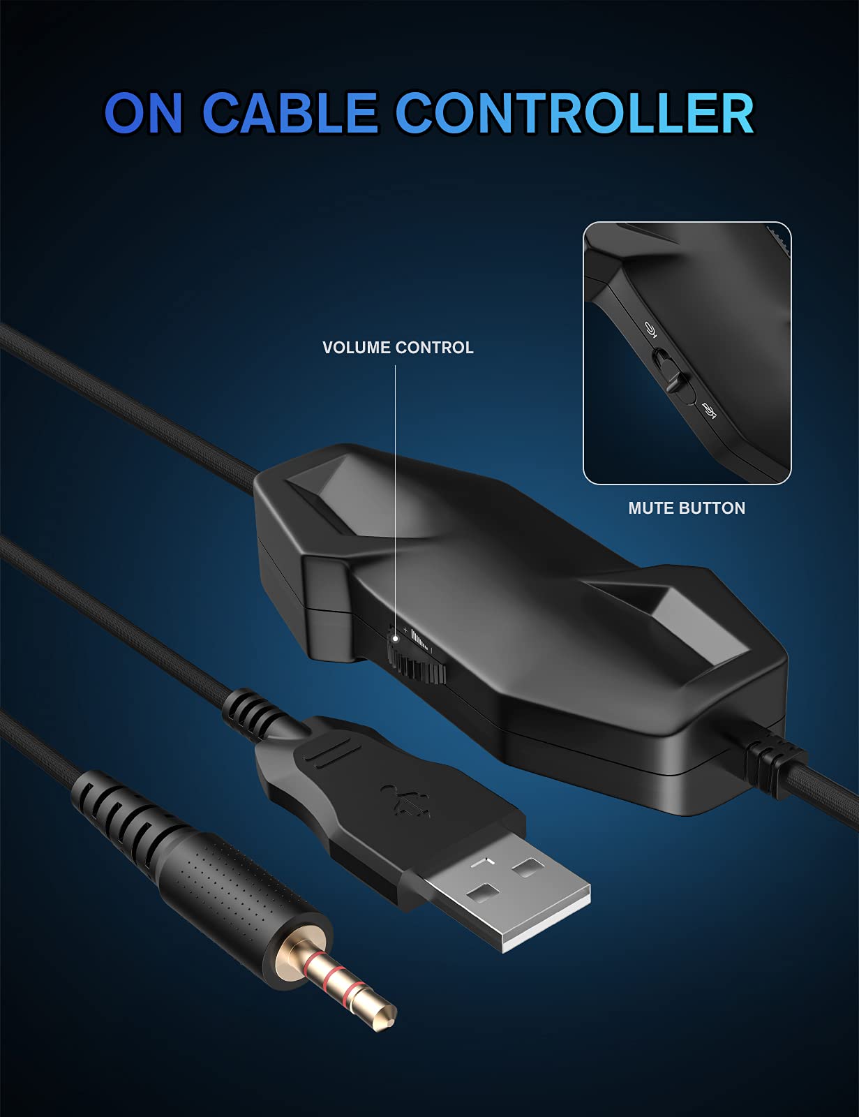 ZIUMIER Z30 White Gaming Headset for PS4, PS5, Xbox One, PC, Wired Over-Ear Headphone with Noise Isolation Microphone, RGB Flowing LED Light, Bass Surround Sound