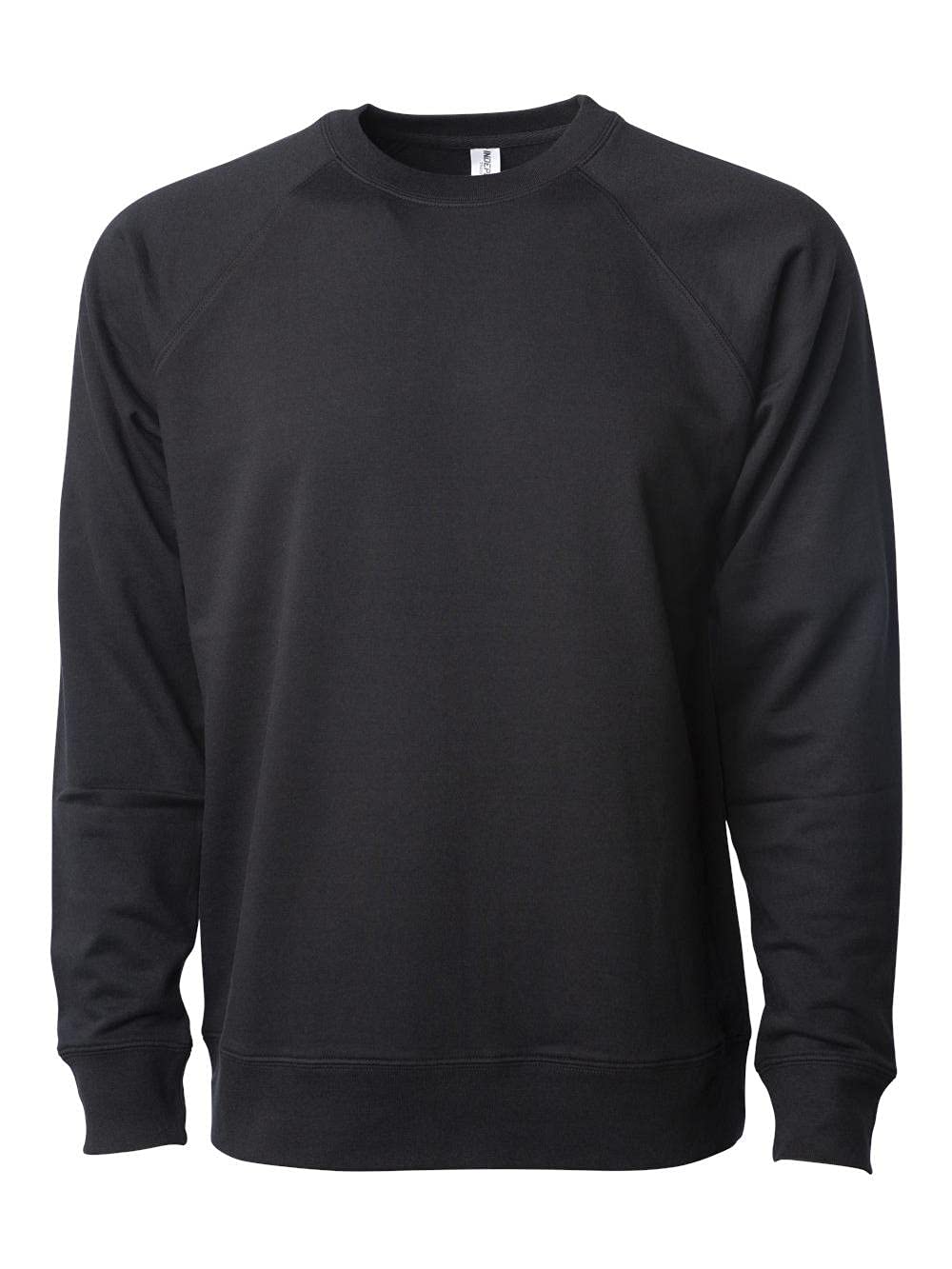 Independent Trading Co. - Icon Lightweight Loopback Terry Crewneck Sweatshirt - SS1000C - 2XL - Black