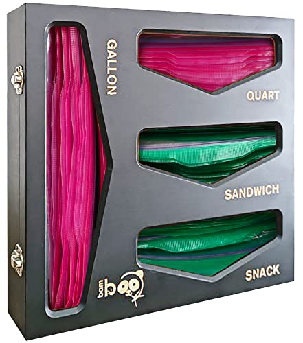 Ziplock Bag Bamboo Storage Organizer for Kitchen Drawer, Food Baggie Dispenser Box, Compatible with Quart Bag, Snack Bag, Sandwich Bag, Gallon Bag, (black)