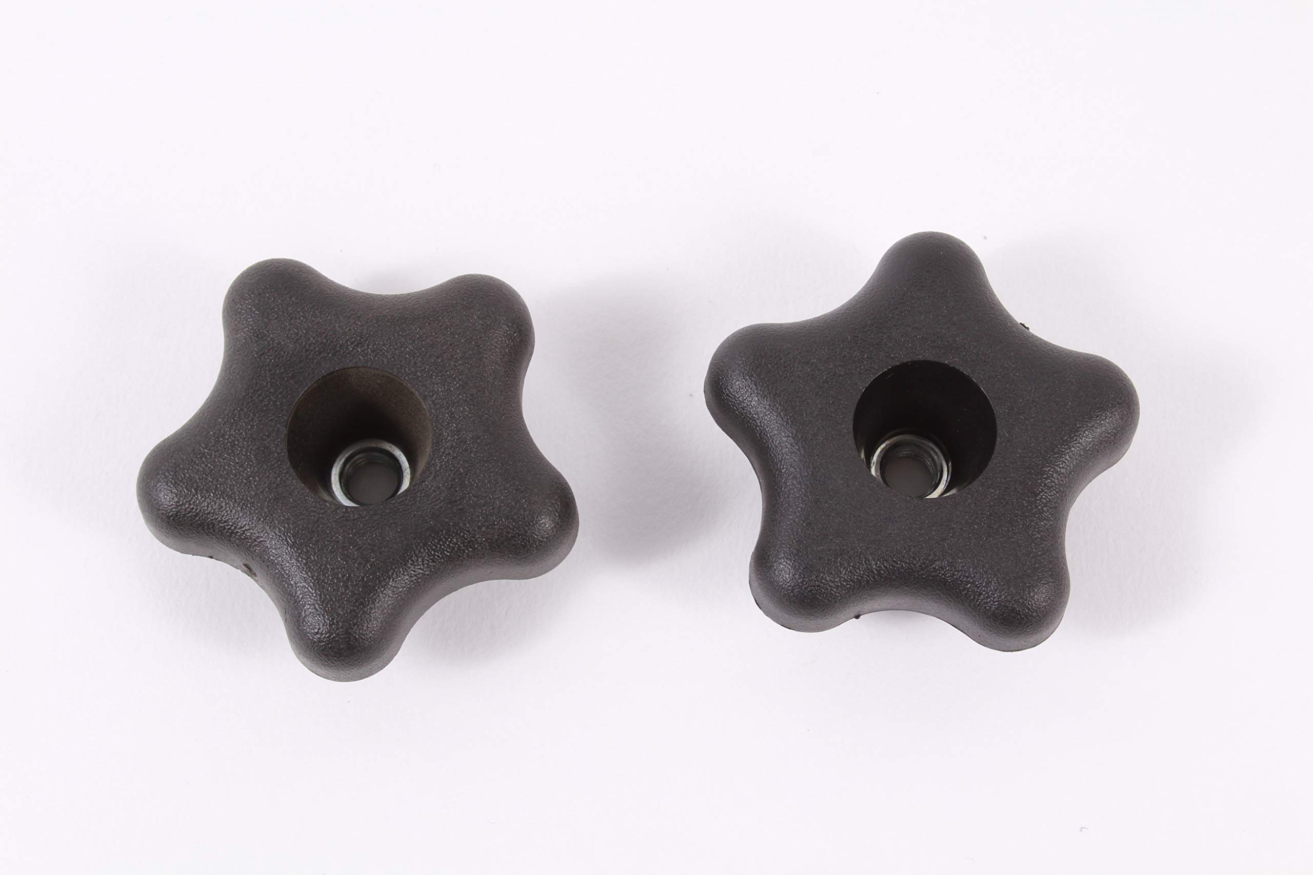 Husqvarna 2 Pack Genuine 532182398 Star Handle Knob Black OEM