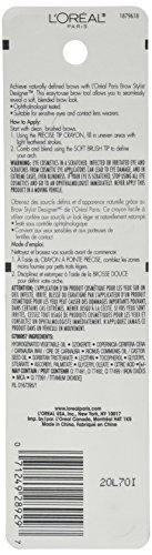 L'Oréal Paris Brow Stylist Designer Brow Pencil, Dark Brunette, 0.045 oz.