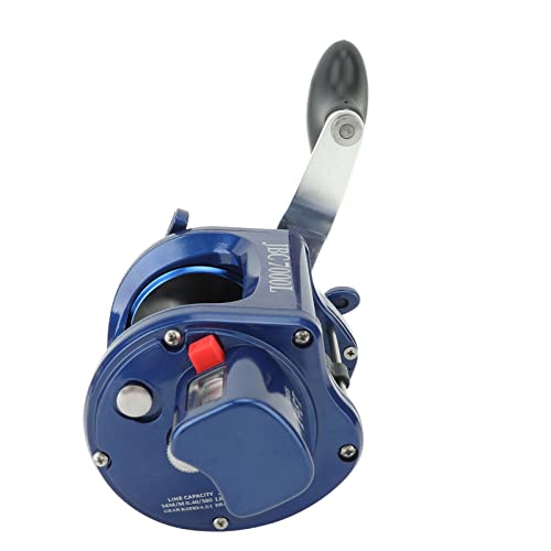Vbestlife Baitcasting Fishing Reel, Round Baitcaster Reel Smooth Powerful Saltwater Inshore Surf Trolling Reel (JBC9000L)