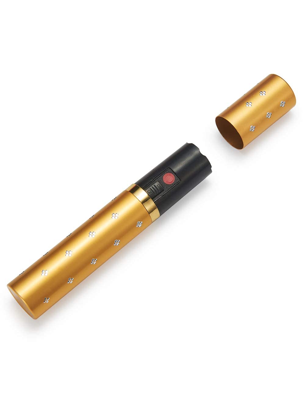 Lipstick Stun Gun for Women,Stun Guns Easy Access, Finger Grip for Accurate Aim (Gold)