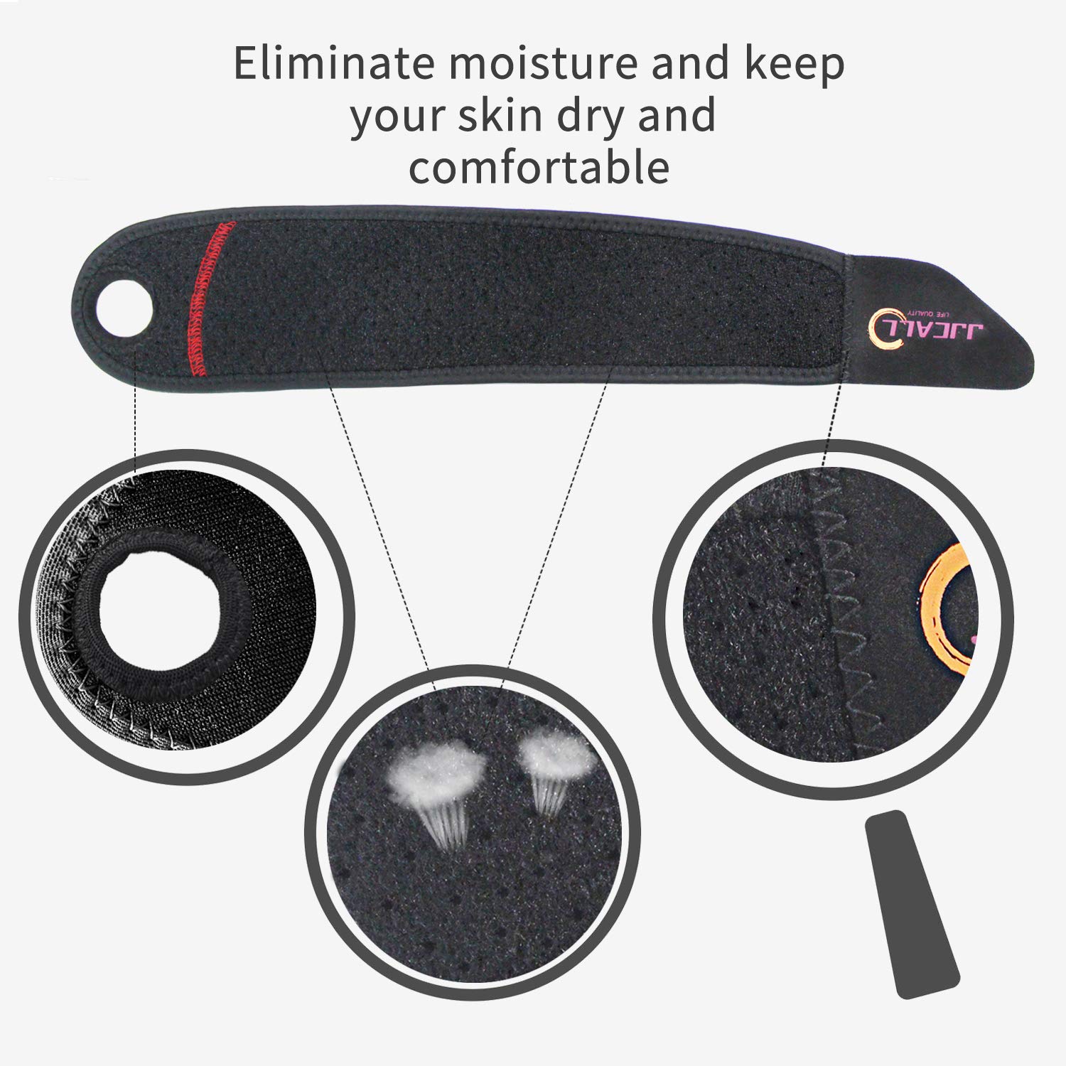 JJCALL Wrist Brace, 2PACK Fitted Wrist Support/Wrist Strap/Hand Support/Breathable/Comfortable/Adjustable, Left + Right Hand
