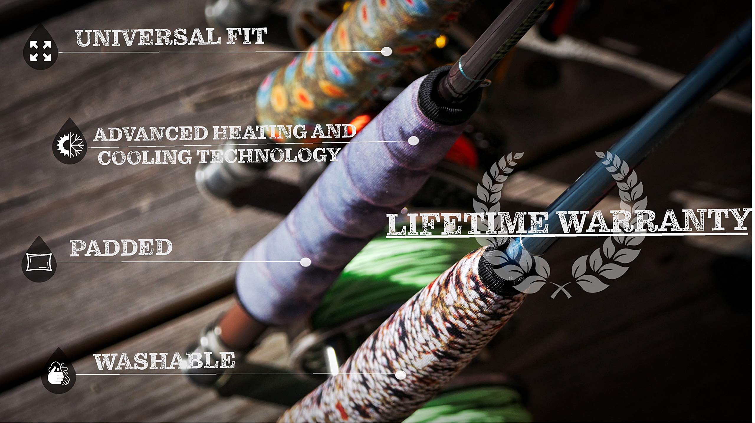 It Set You Free Outdoors Fly Rod Wrap - Brook Trout - Fits Most