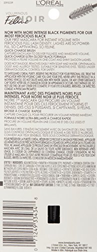 L'Oréal Paris Voluminous Feline Noir Washable Mascara, Blackest Noir, 0.27 fl. oz.
