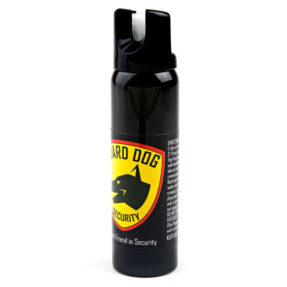 Guard Dog Security Glow in The Dark 4 oz Pepper Spray with UV dye - Police Strength – 25 bursts