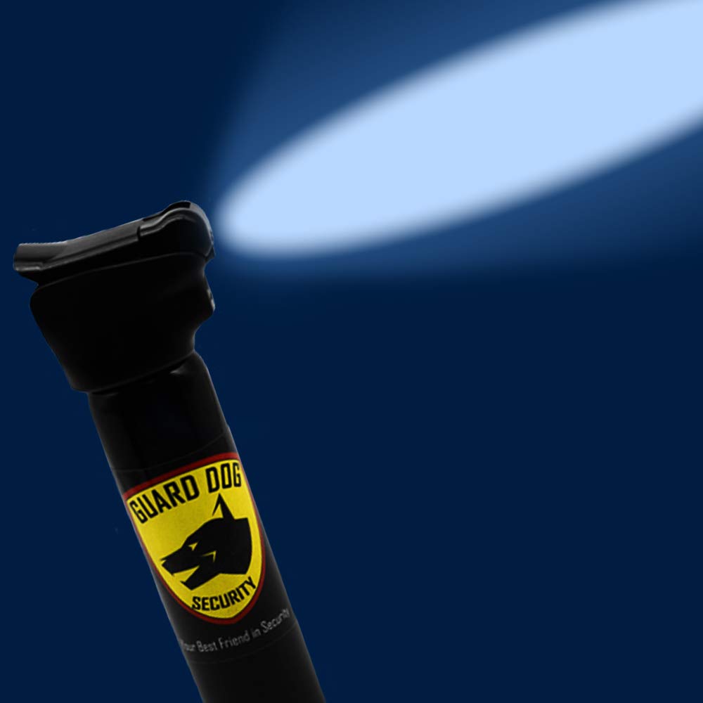 Guard Dog Security Self Defense Pepper Spray - Built-in LED Light β Safety Flip Top Pepper Spray 4 oz