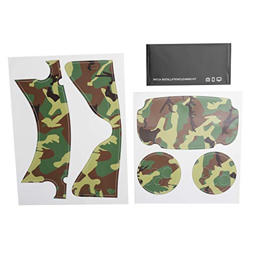 Kafuty-1 Decal Stickers Skin for Oculus Quest 2 VR Headset and Controller, Vinyl Decal Skin for VR Headset and Controller, Virtual Reality Protective Accessories (Army Green Camouflage)