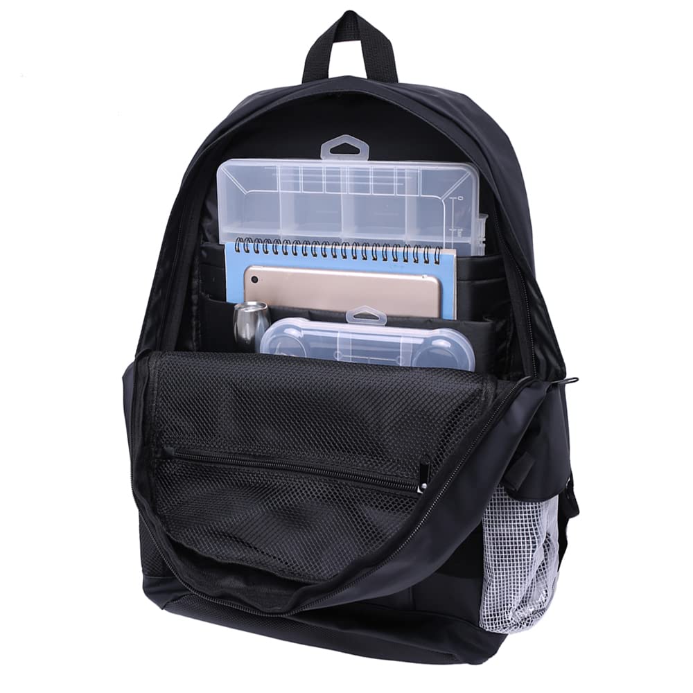 Kylebooker Fishing Tackle Backpack Saltwater Resistant Fishing Gear Bag Fishing Storage Pack (Silver)