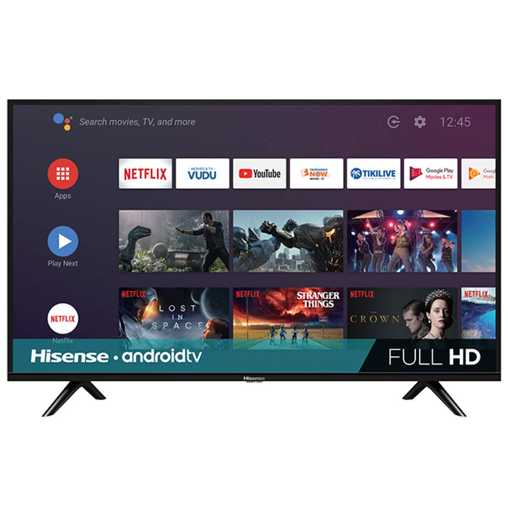 Hisense 43H5500G 43 Inch H55 Series FHD Full HD Smart Android TV with DTS Studio Sound Bundle with Premium 2 YR CPS Enhanced Protection Pack