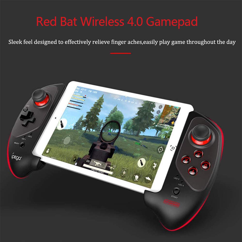 ipega-PG-9083S Mobile Gamepad Wireless 4.0 Controller Gamepad Joystick with 5-10 Inch Telescopic Holder Compatible IPhone8/XR/XS iOS Compatible Android Mobile Phone Tablet