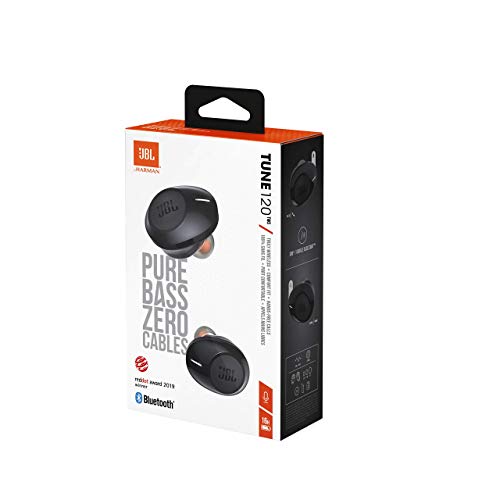 JBL TUNE 120TWS Wireless In-Ear Headphones (Black) (Renewed)