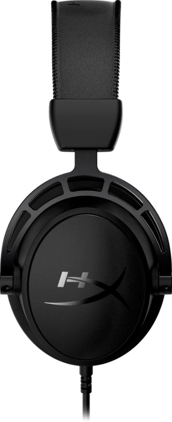HyperX Cloud Alpha β Gaming Headset, for PC, PS4, Xbox One, Dual Chamber Drivers, Memory Foam, Soft Leatherette, Durable Aluminum Frame, Detachable Noise-Cancelling Microphone - Black